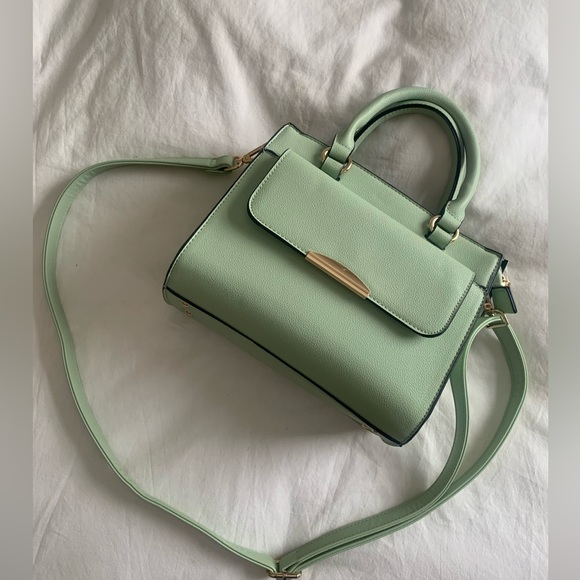 Bags | Mint Green Structured Handbag Nwt | Poshmark